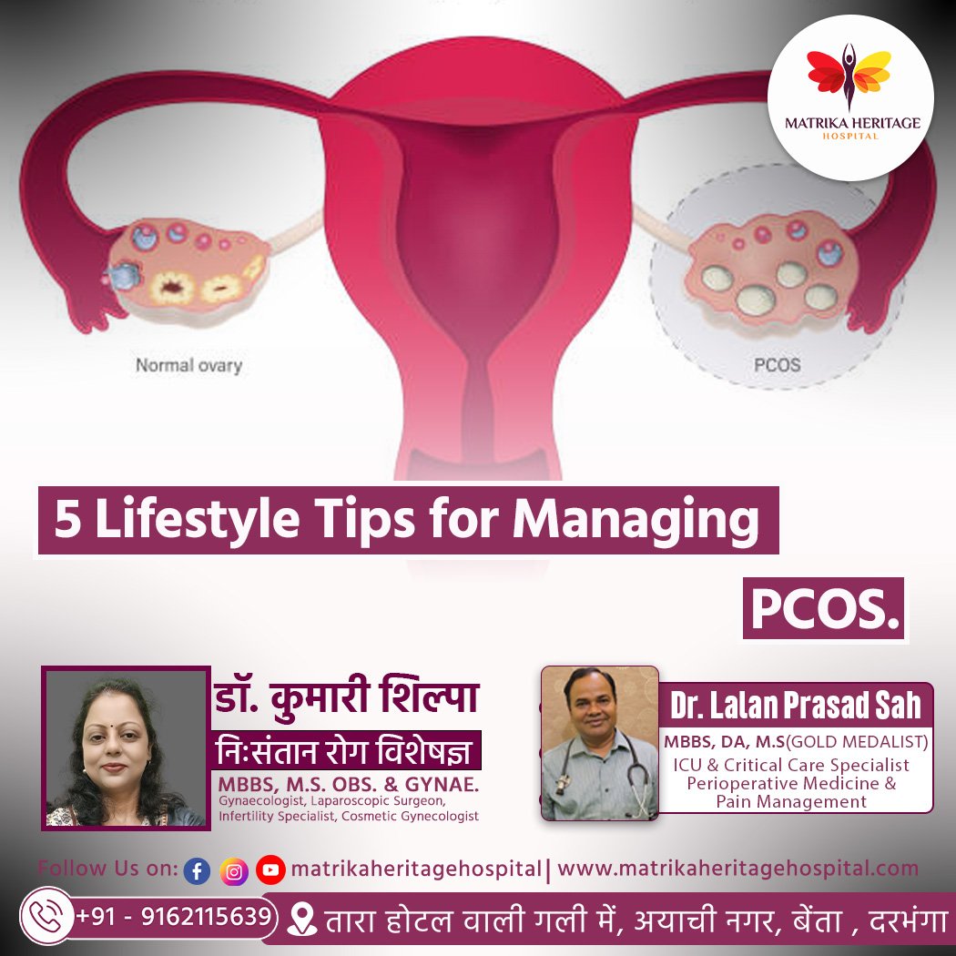 5 Lifestyle Tips for Managing PCOS. - Matrika Heritage Hospital