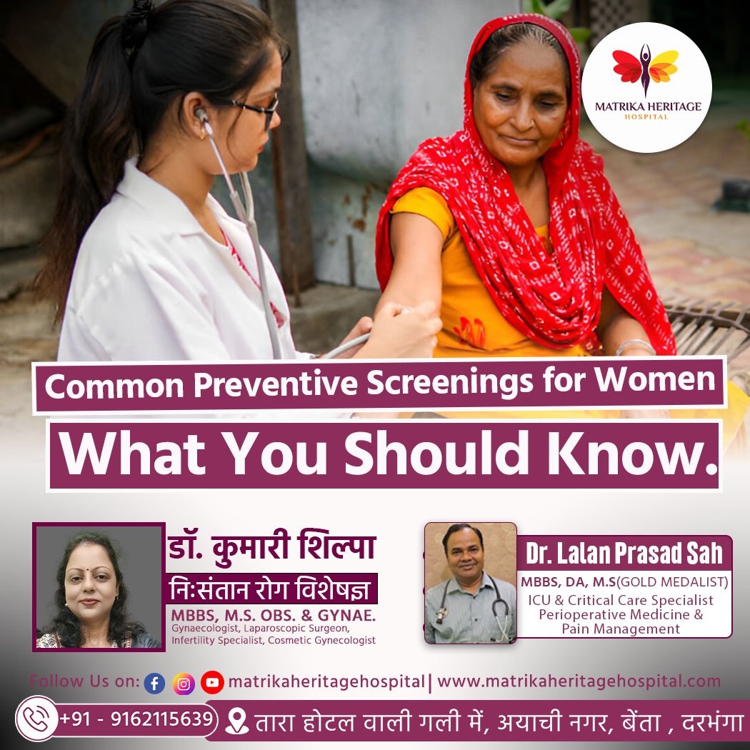 Common Preventive Screenings for Women: What You Should Know. - Matrika ...